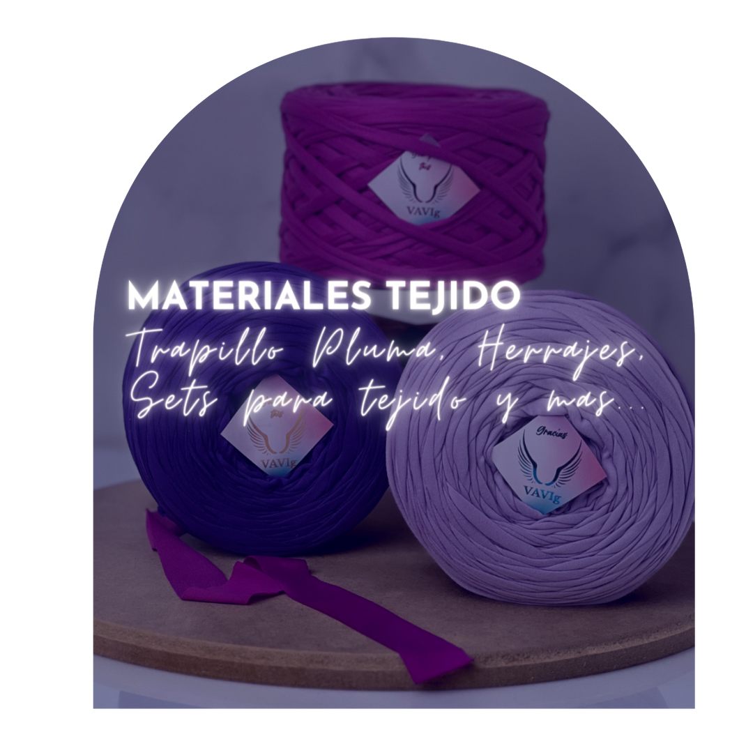 Material para Tejer a Crochet con Trapillo- TheVAVIg